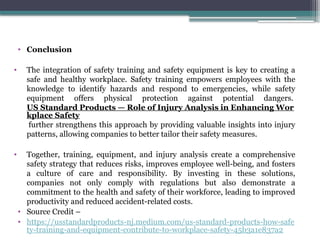 US Standard Products — How Safety Training and Equipment Contribute to ...