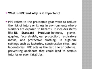 US Standard Products – How to Use PPE to Promote Safety & Prevent ...