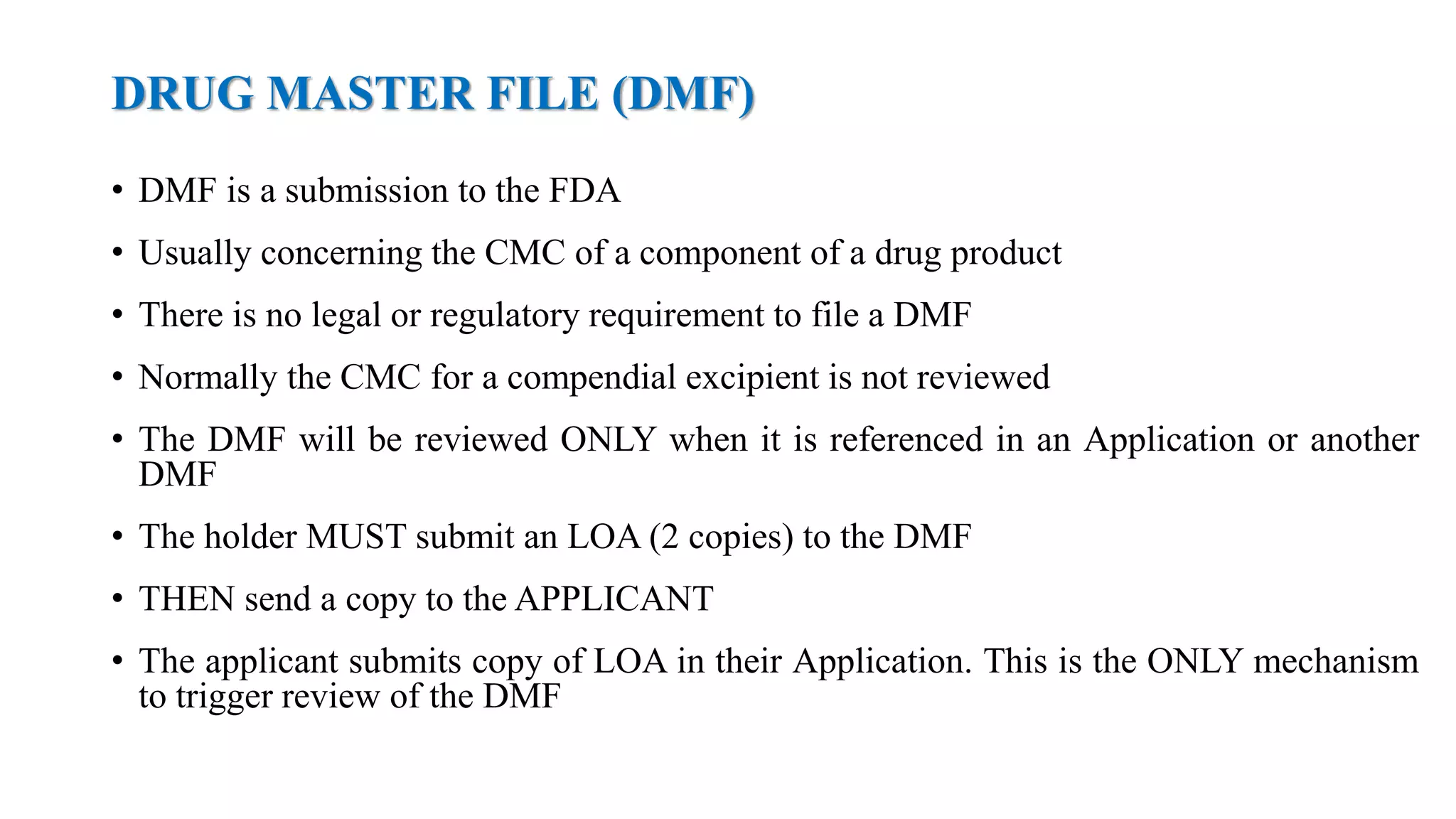 US FDA Regulatory Submissions | PPTX
