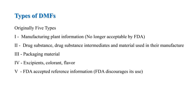 US FDA Regulatory Submissions | PPTX