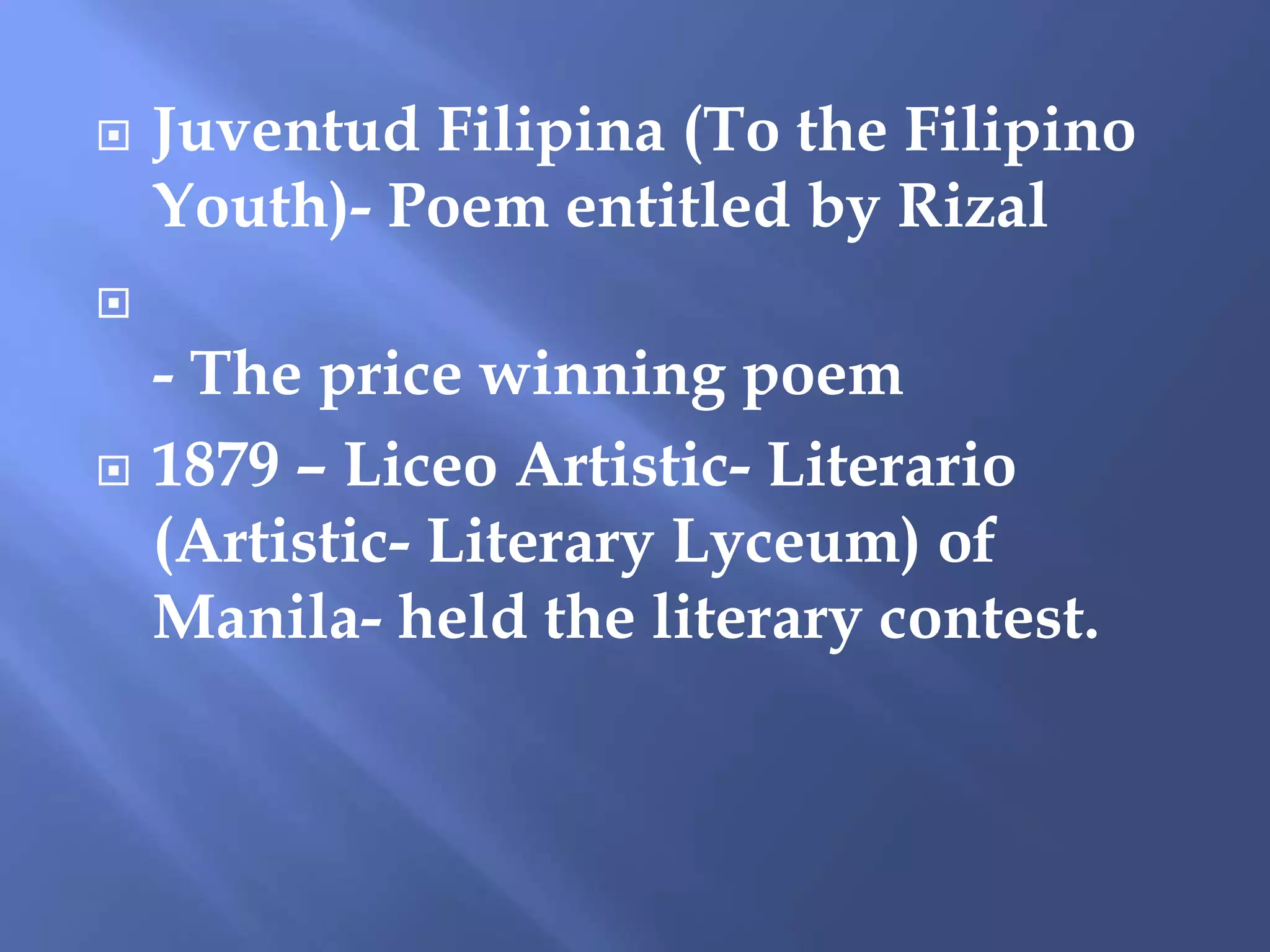 Jose Rizal in UST | PPTX