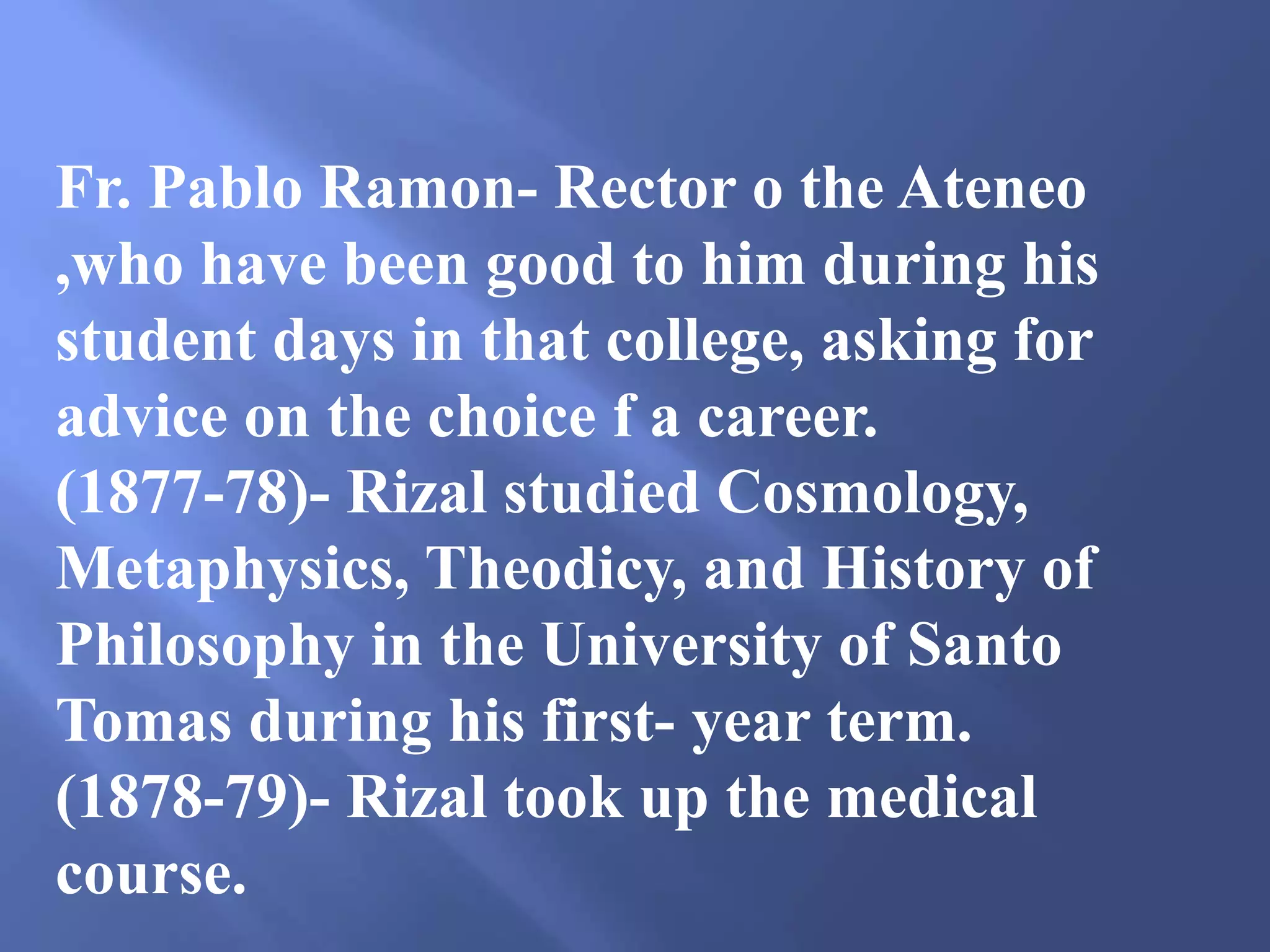 Jose Rizal in UST | PPTX