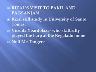 Jose Rizal in UST | PPTX