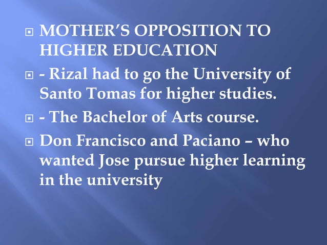 Jose Rizal in UST | PPTX | Graduation | Personal Celebrations & Life Events