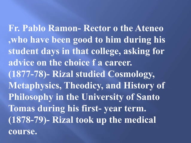 Jose Rizal in UST | PPTX | Graduation | Personal Celebrations & Life Events