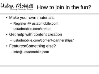 Ustadmobile Meducation Alliance | PPT