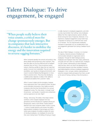 The Talent Dialogue | PDF