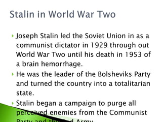 Joseph Stalin | PPT
