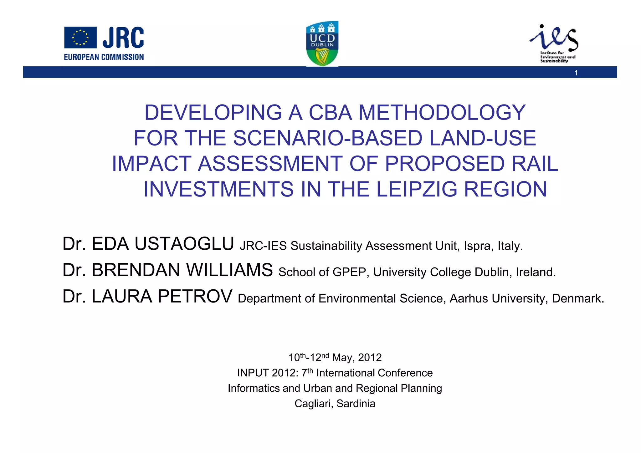 Ustaoglu, Williams & Petrov - input2012 | PPT