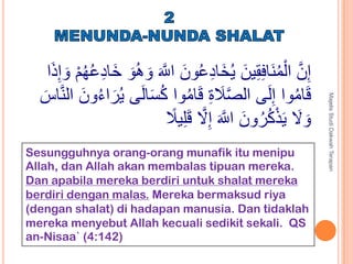 Ciri-Ciri Sholat Sahun dan Sholat Khusyuk⎮ Ust. M. Arifin Purba | PDF