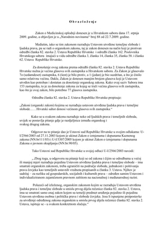 Ustavna na Zakon o umjetnoj oplodnji | DOC