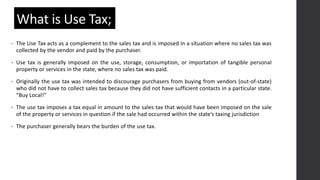 United States Sales Tax | PPTX