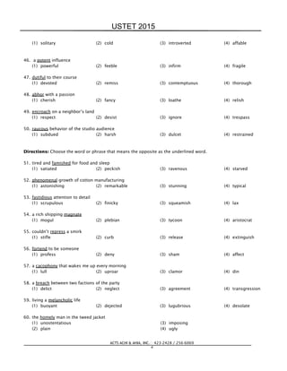 [USTET 2015] ENGLISH PROFICIENCY. Goodspdf | PDF