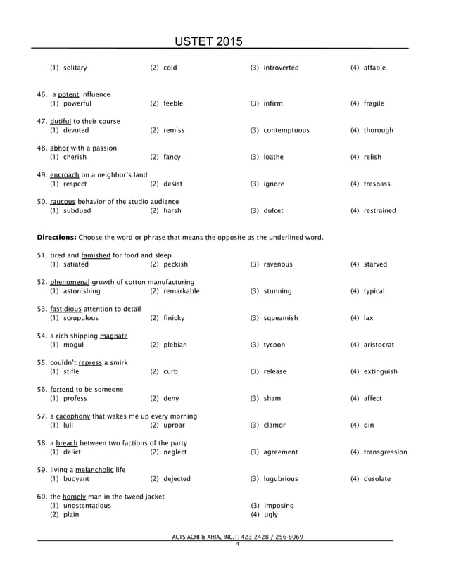 [USTET 2015] ENGLISH PROFICIENCY. Goodspdf | PDF