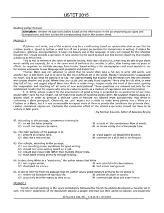 [USTET 2015] ENGLISH PROFICIENCY. Goodspdf | PDF