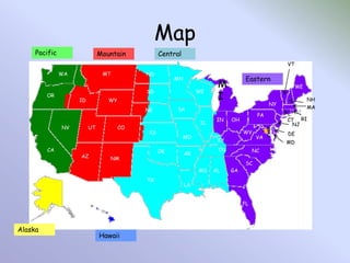 Learning US Time Zones | PPTX