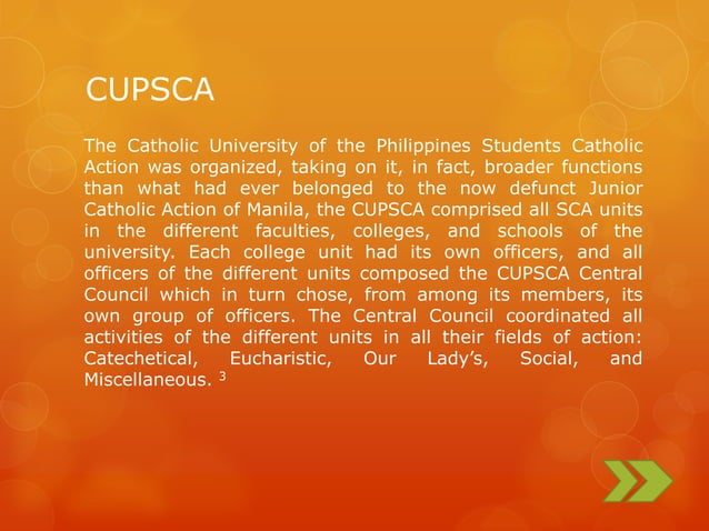 Ust pax romana history | PPTX | College Education | Education