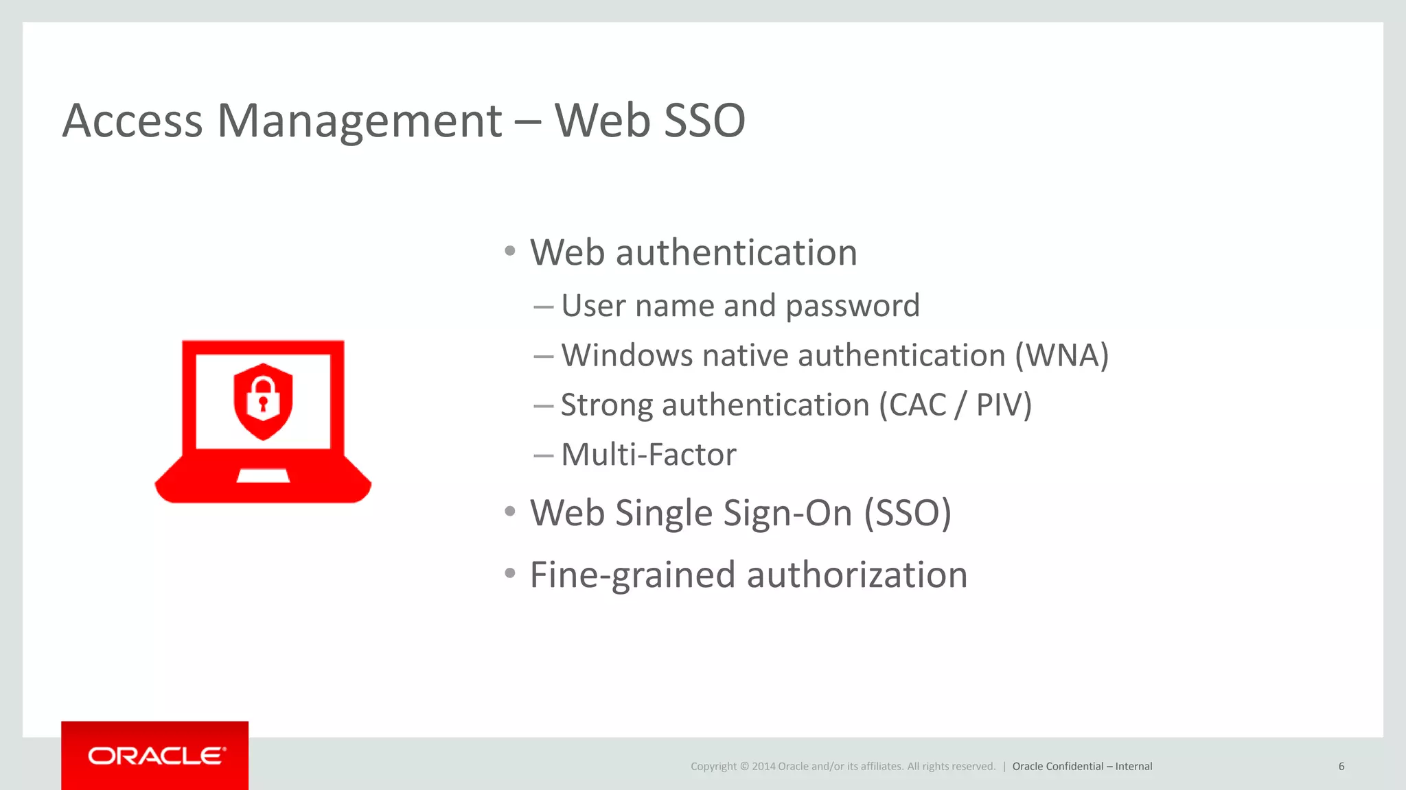 Oracle Identity & Access Management | PDF