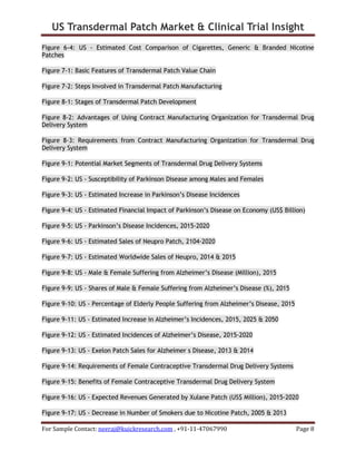 Us transdermal patch market & clinical trial insight | PDF | Skin and ...