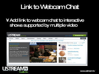 Ustream And Logitech Launch Plan | PPT