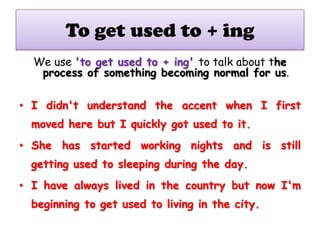 Usually used to | PPT