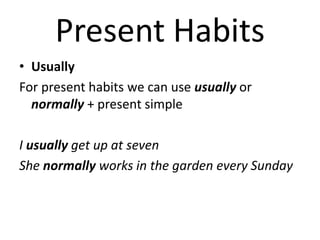 Usually and used to | PPTX