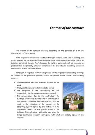 Perpetual Usufruct in Polish Law | PDF