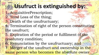 Usufruct | PPTX