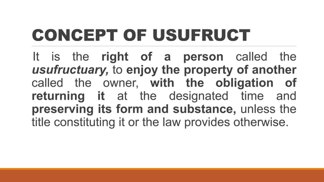 USUFRUCT.pptx