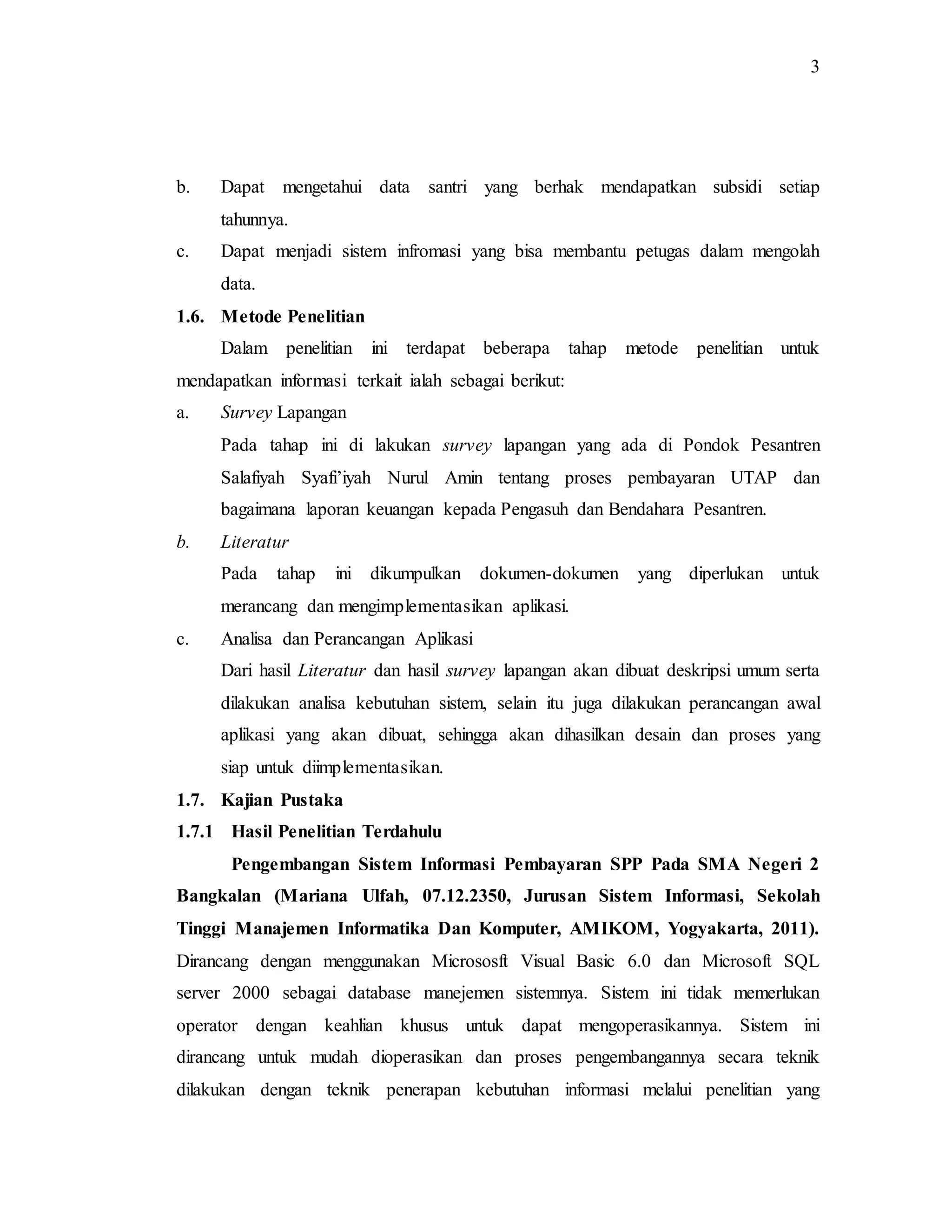 Usulan penelitian | PDF