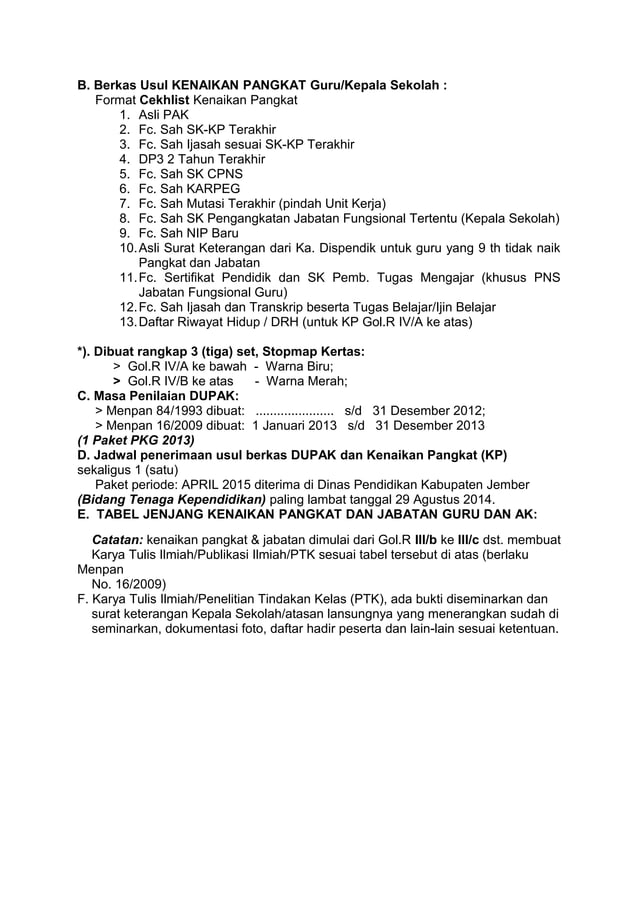 Usul dupak dan kenaikan pangkat periode | PDF