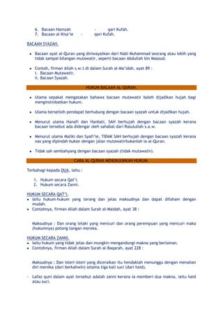 Usul fiqh, al quran. | PDF