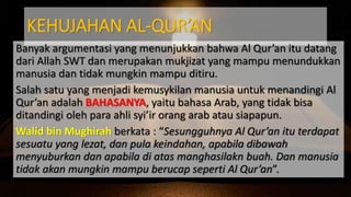 SUMBER HUKUM ISLAM YANG UTAMA:AL-QUR’AN DAN AS SUNNAH | PPTX