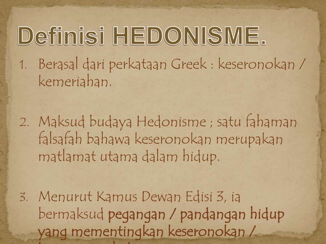 Usuluddin - Hedonisme | PPTX