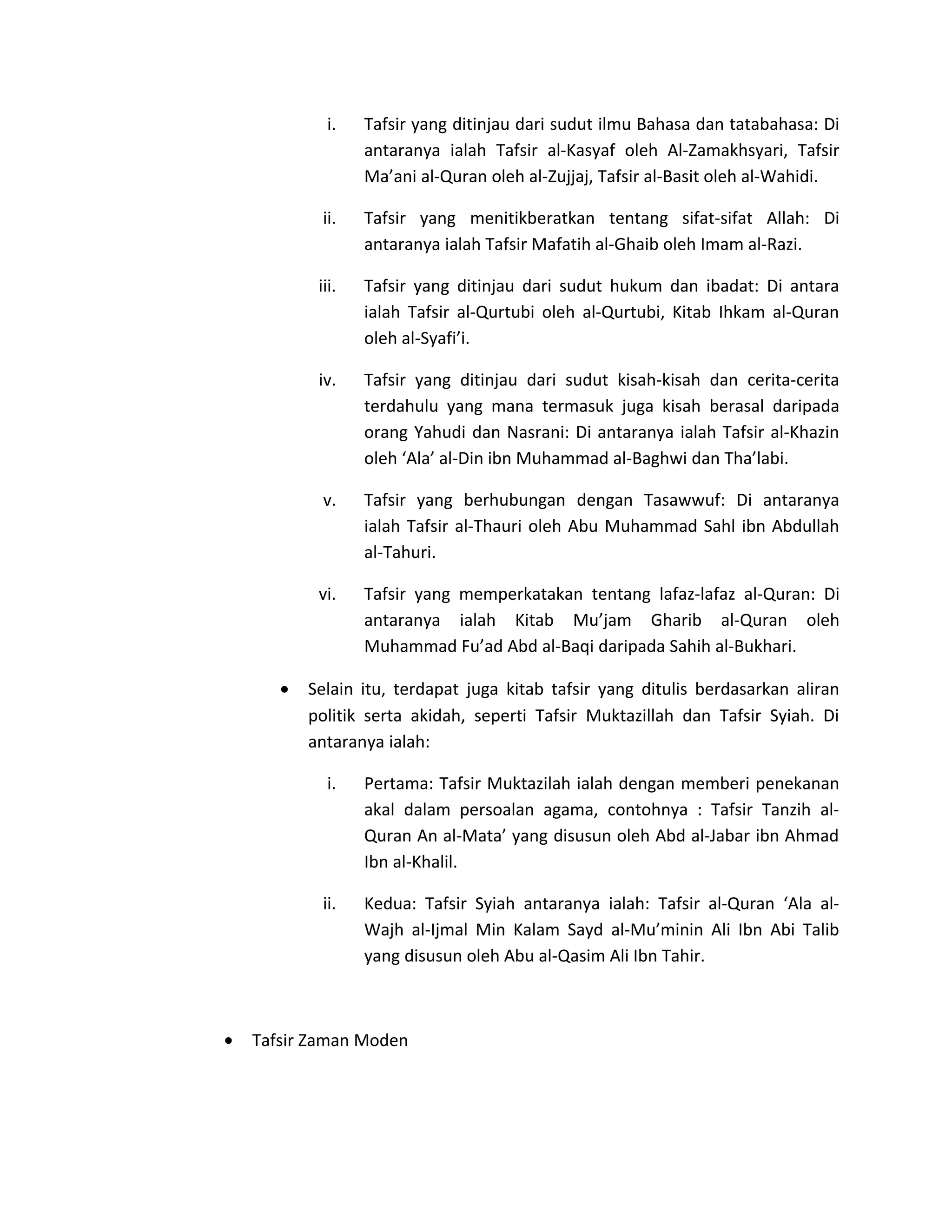 Usuluddin kertas 2 sejarah perkembangan ilmu tafsir (zaman tabi'in dan ...