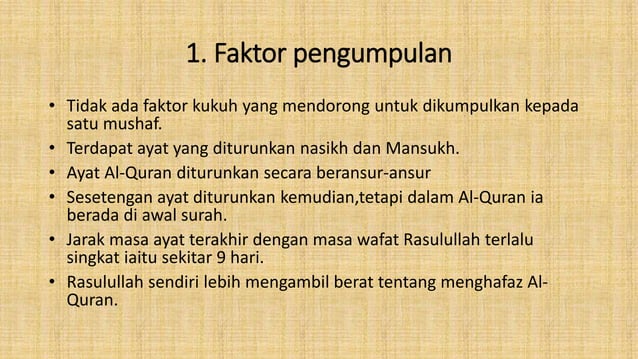 Usuluddin metod pendokumentasian al quran | PPTX