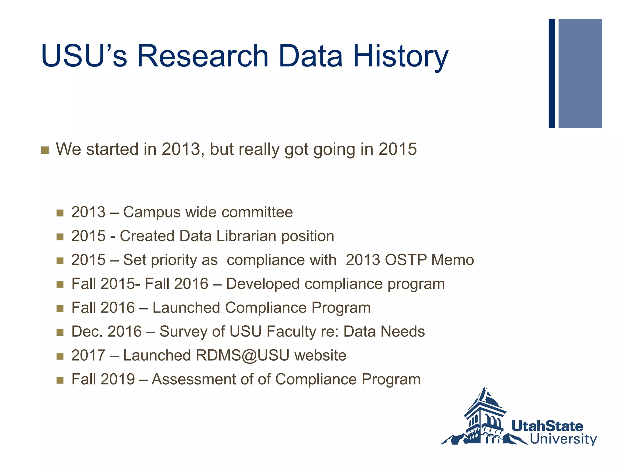 Research Data Management at USU | PPTX