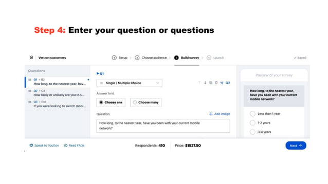 YouGov Self-serve: How to survey Verizon customers | PPTX