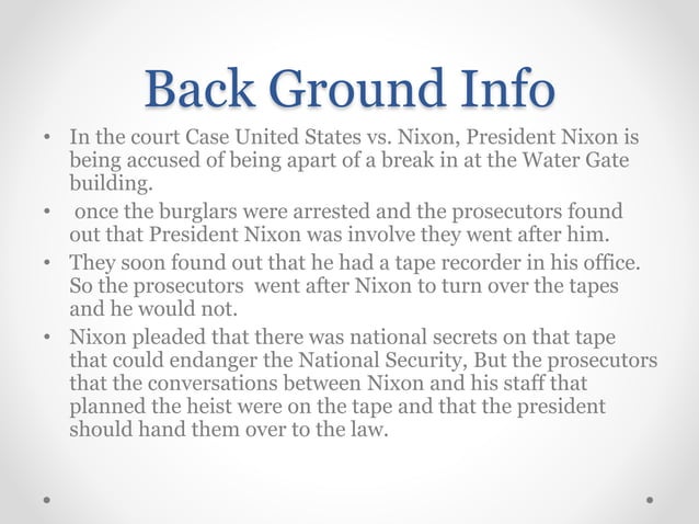 United States v Nixon | PPTX