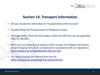 US vs. Canada SDS Requirements: What You Should Know Before Sending ...