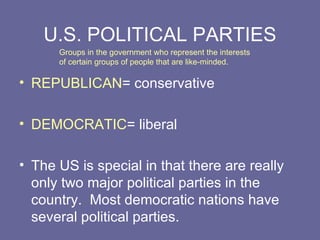 Us vs uk models of government modified version | PPT