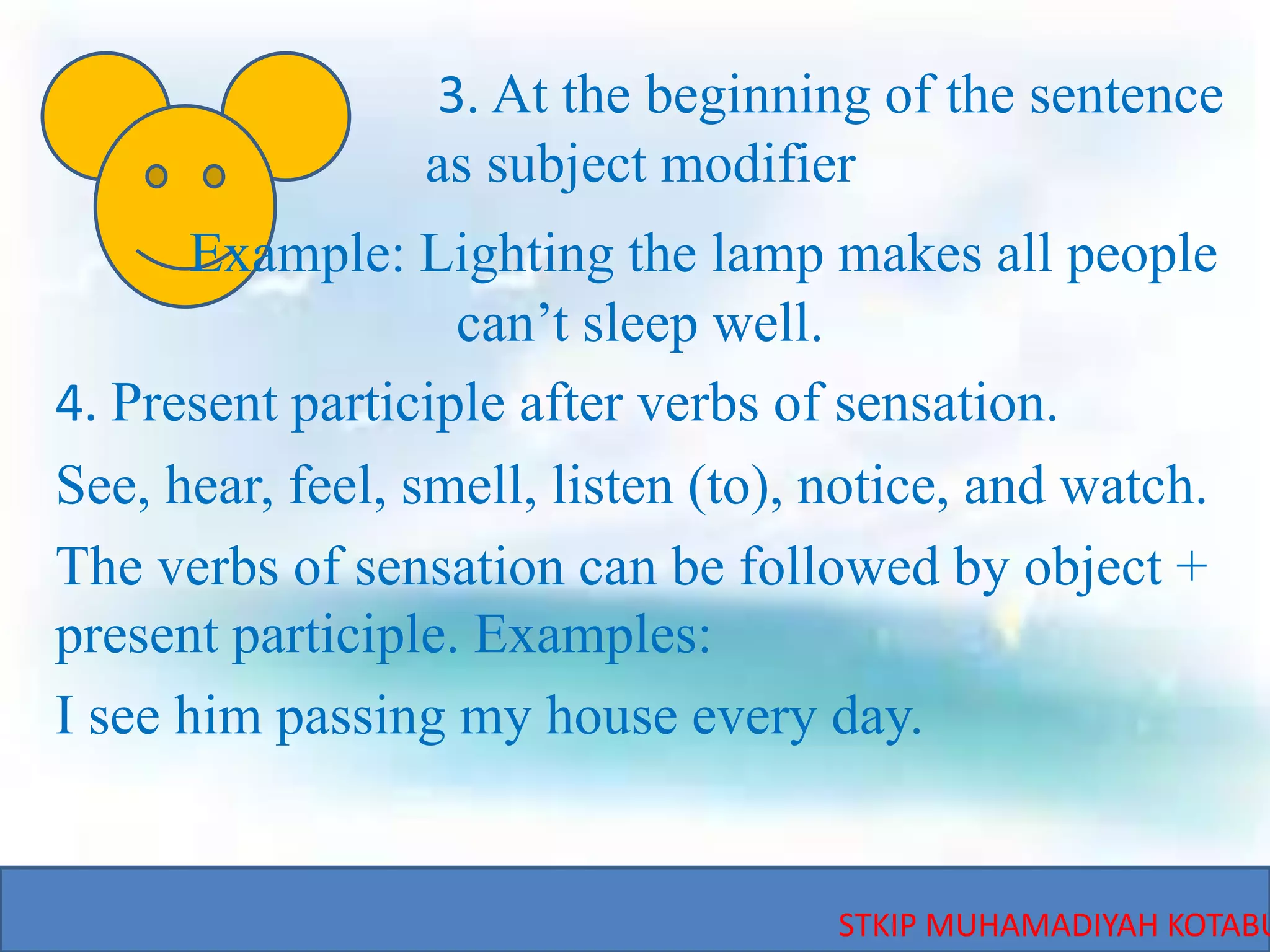 present participle | PPTX