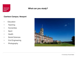 University of South Wales | PPTX