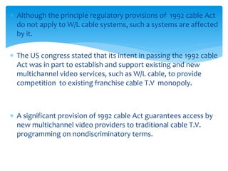 Us wireless cable television | PPTX