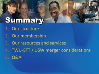 USW Presentation To TWU | PPT