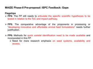 Independent Evaluation Arrangement of CRP maize | PPT