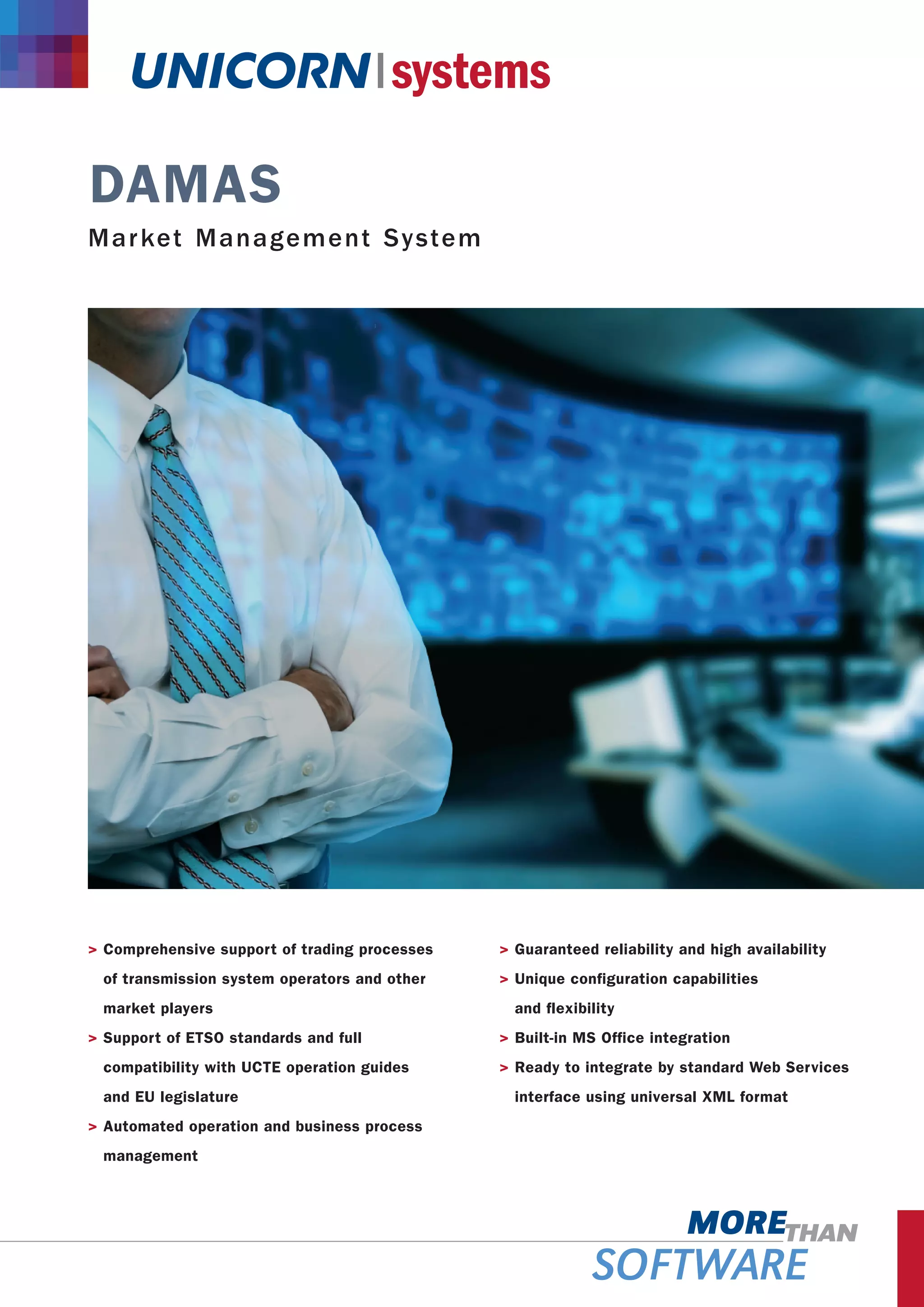 Damas - market management system for TSO | PDF