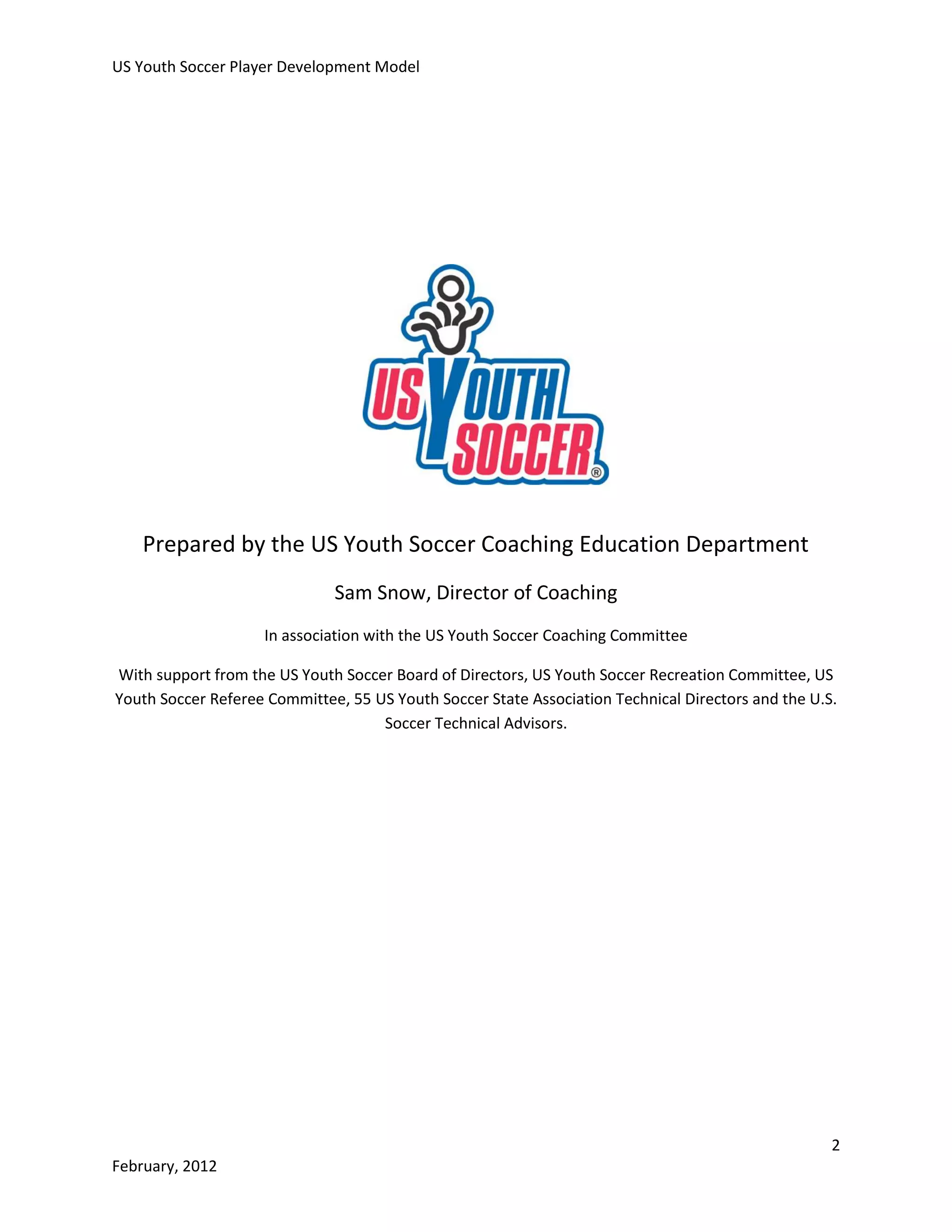 Us youth soccer_player_development_model | PDF