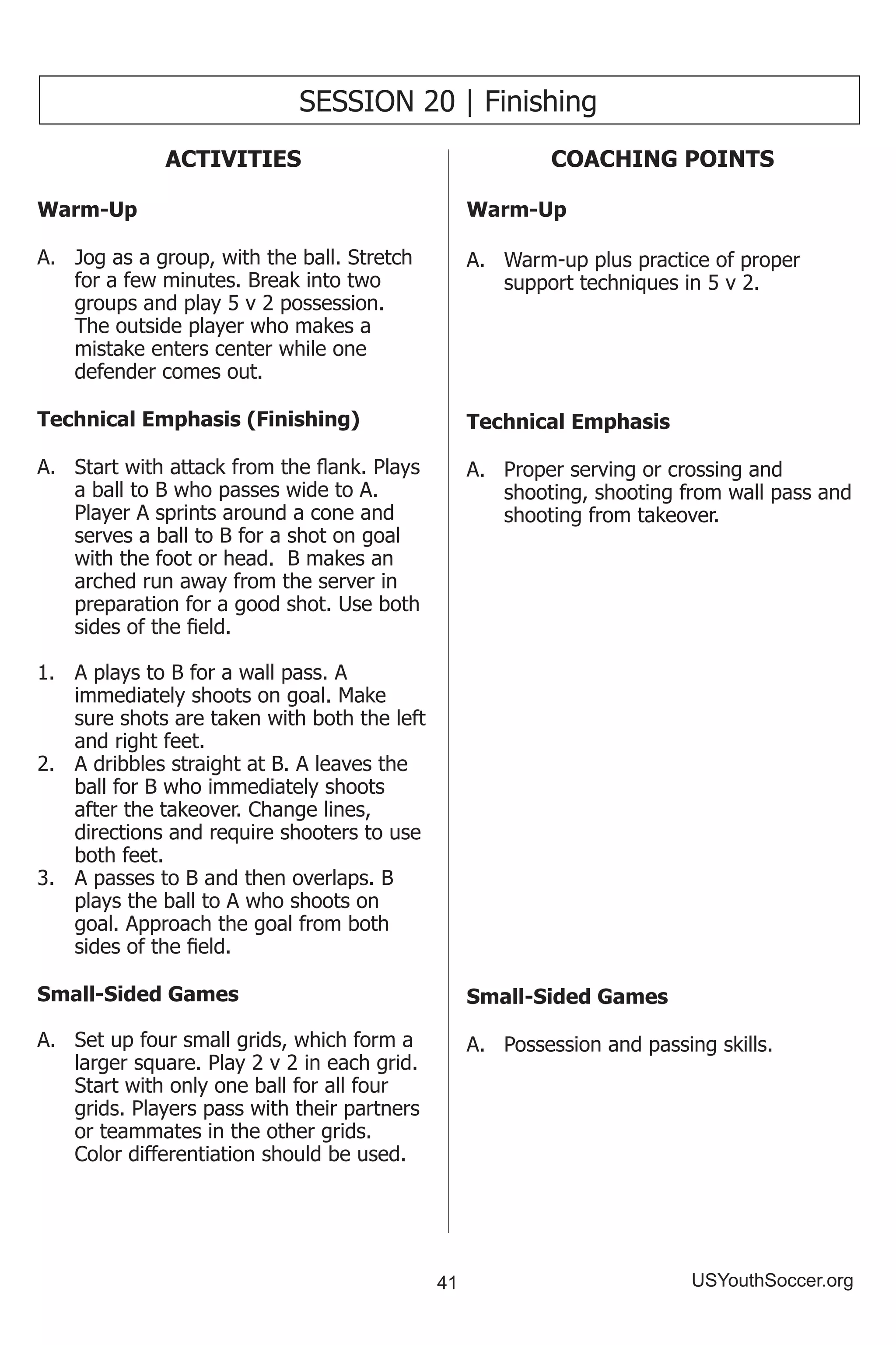 US Youth Soccer Practice Activities (U12) | PDF