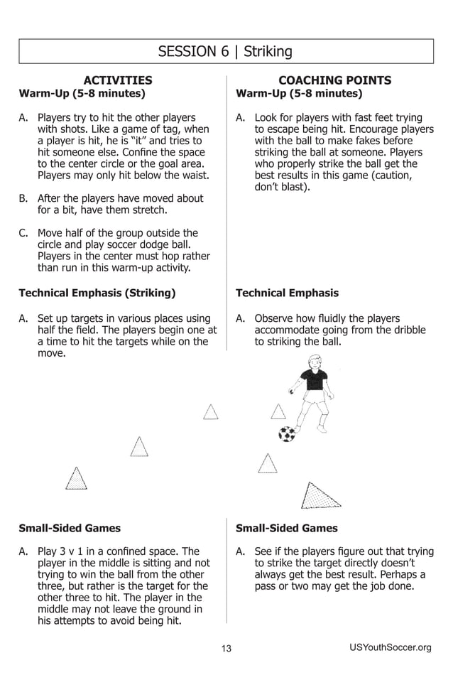 US Youth Soccer Practice Activities (U12) | PDF | Soccer | Sports
